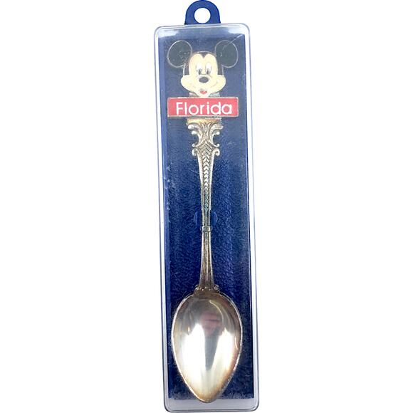 Disney | Dining | Walt Disney Mickey Mouse Florida Silver Souvenir ...